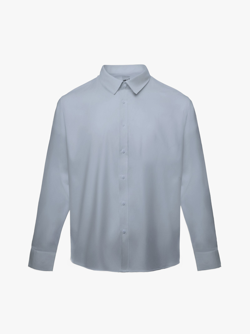 Áo Sơ Mi Trơn Tay Dài SM088 Màu Xám - Mã SP: ASM088-MAU-XAM